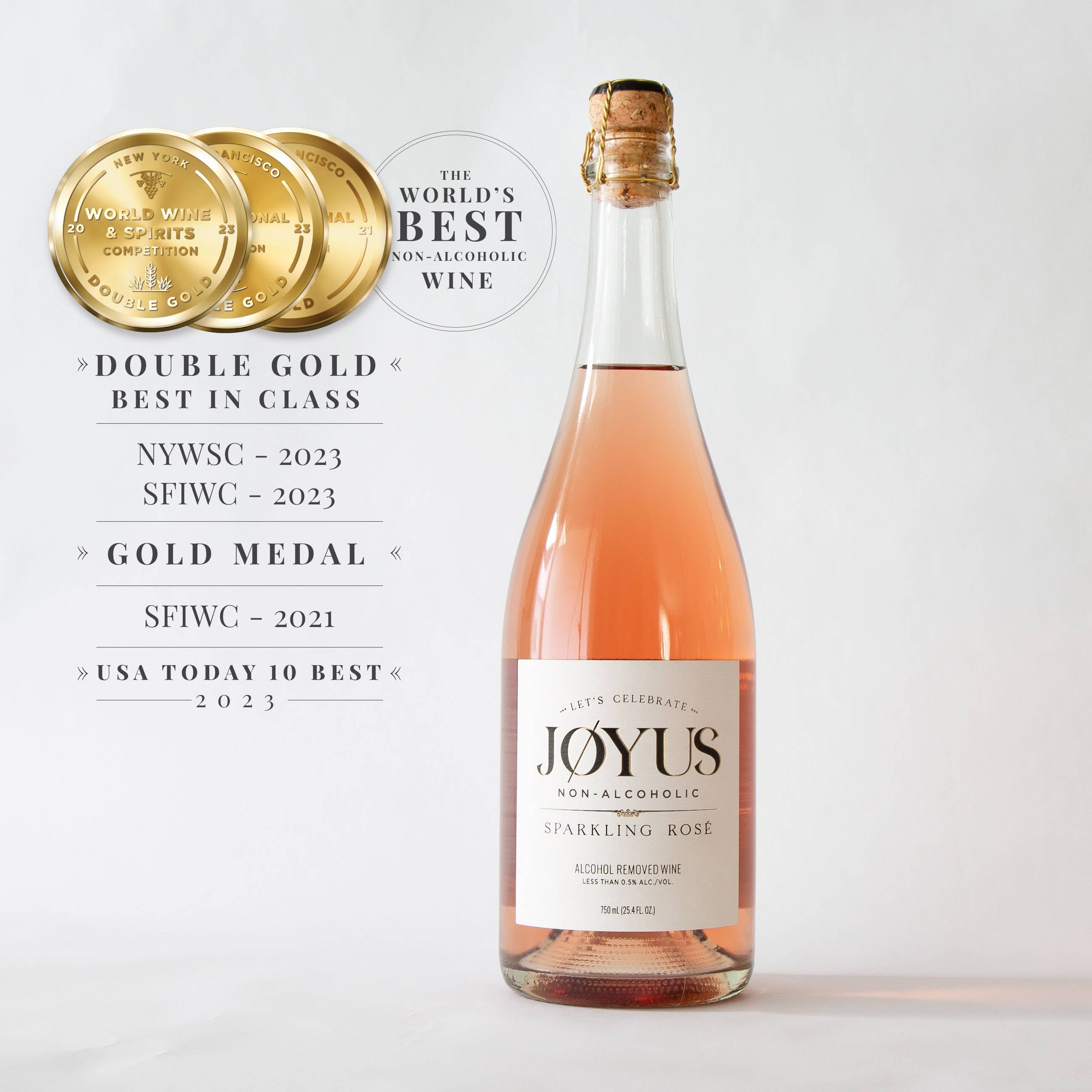 Jøyus Non-Alcoholic Sparkling Rosé - Hive Co.