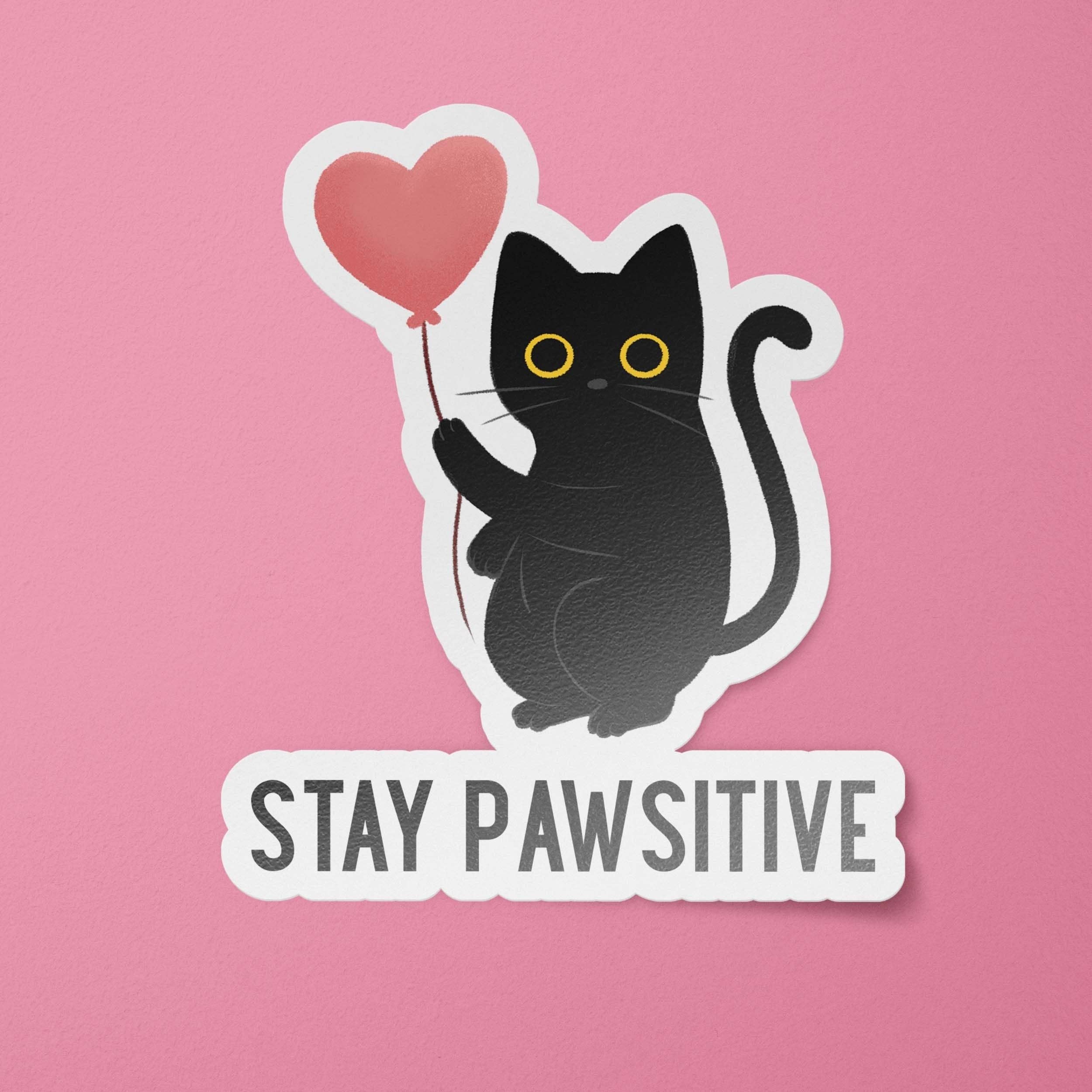 Stay Pawsitive Sticker - Hive Co.